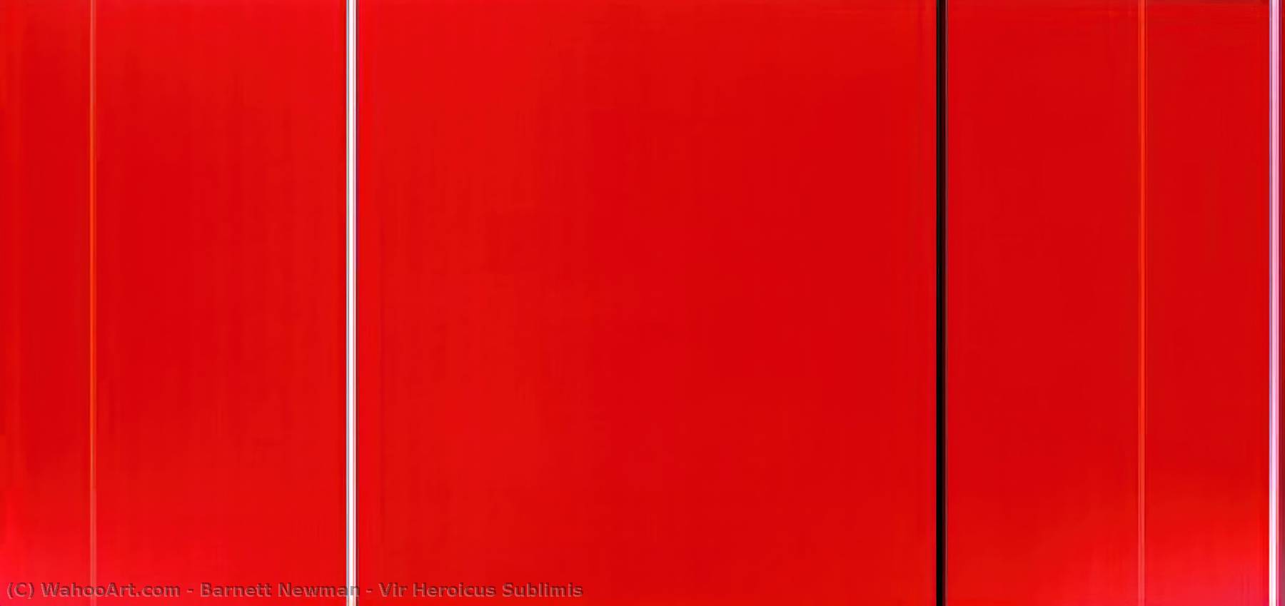 Artwork Replica Vir Heroicus Sublimis, 1950 by Barnett Newman (Inspired ...