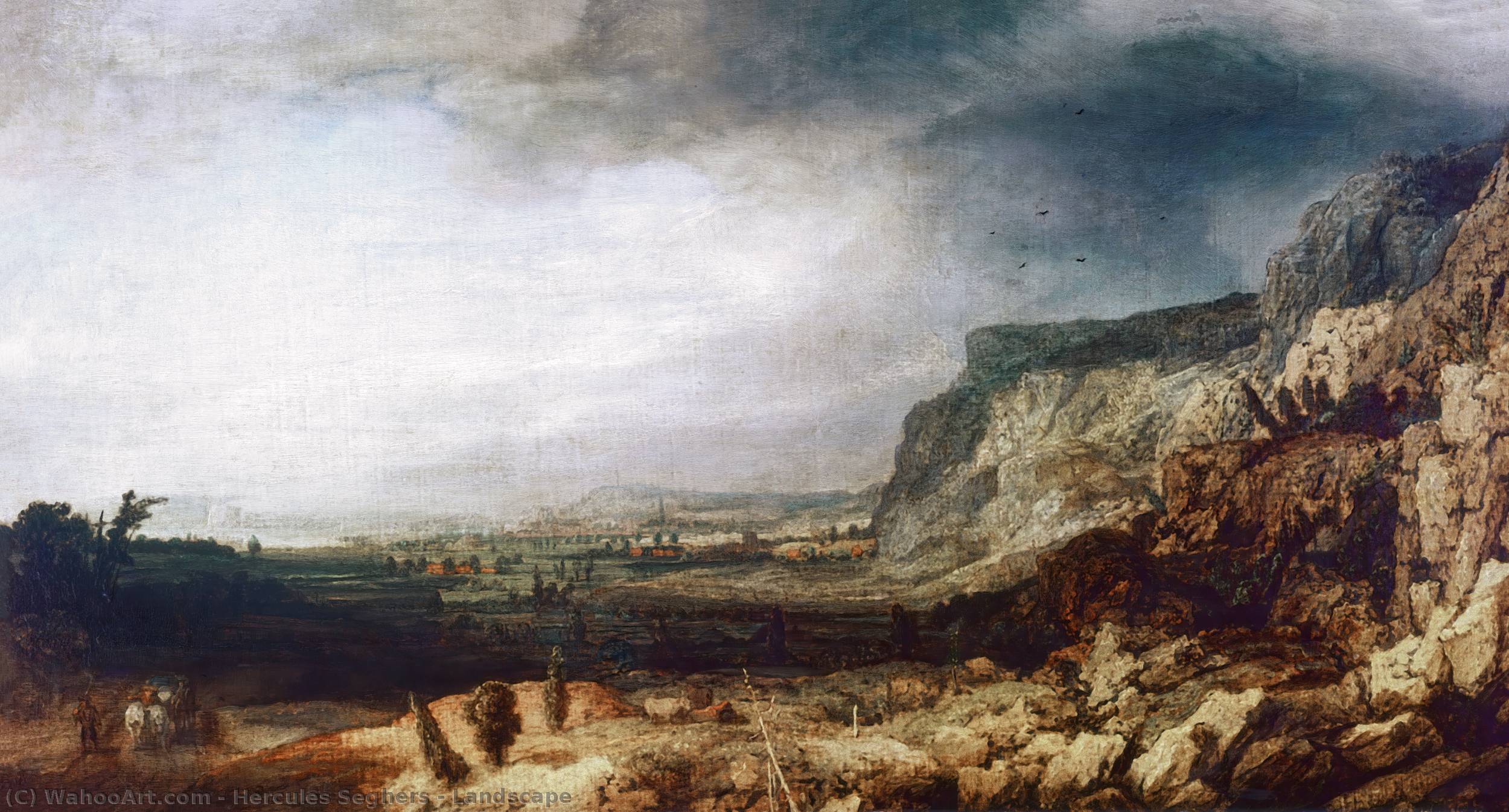 Paintings Reproductions Landscape, 1633 by Hercules Seghers (1590-1638 ...