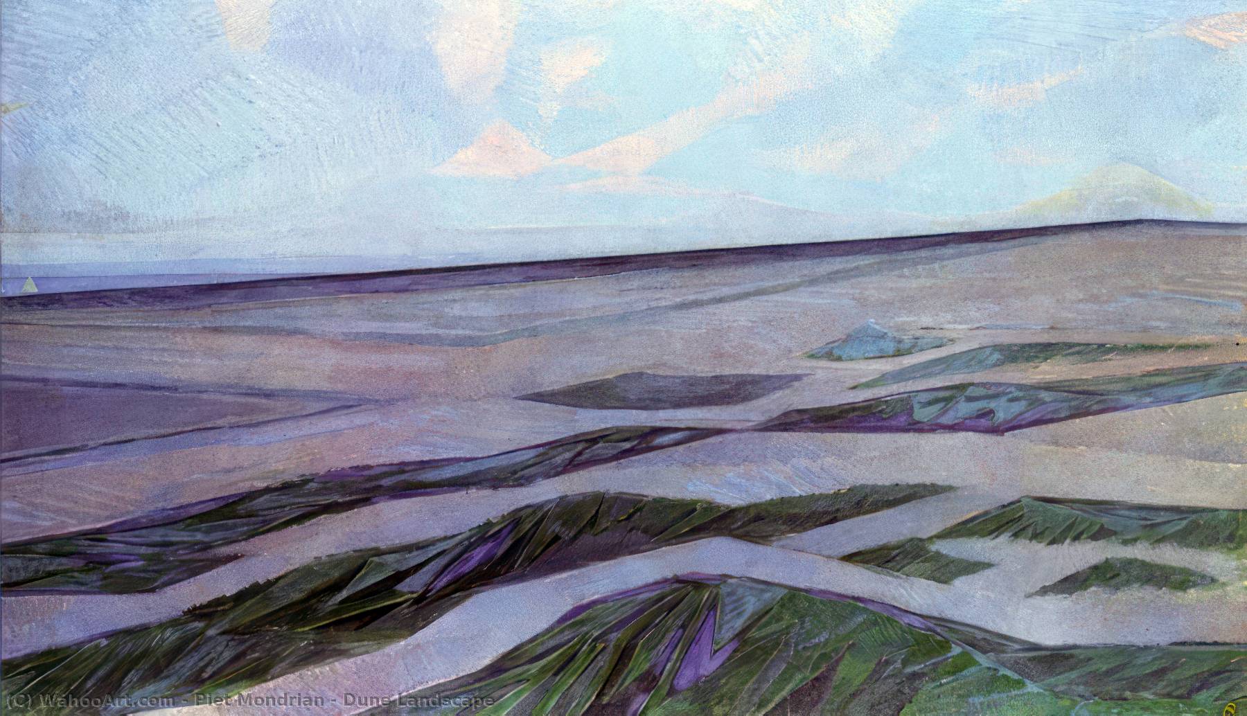 Artwork Replica Dune Landscape, 1911 by Piet Mondrian (1872-1944 ...