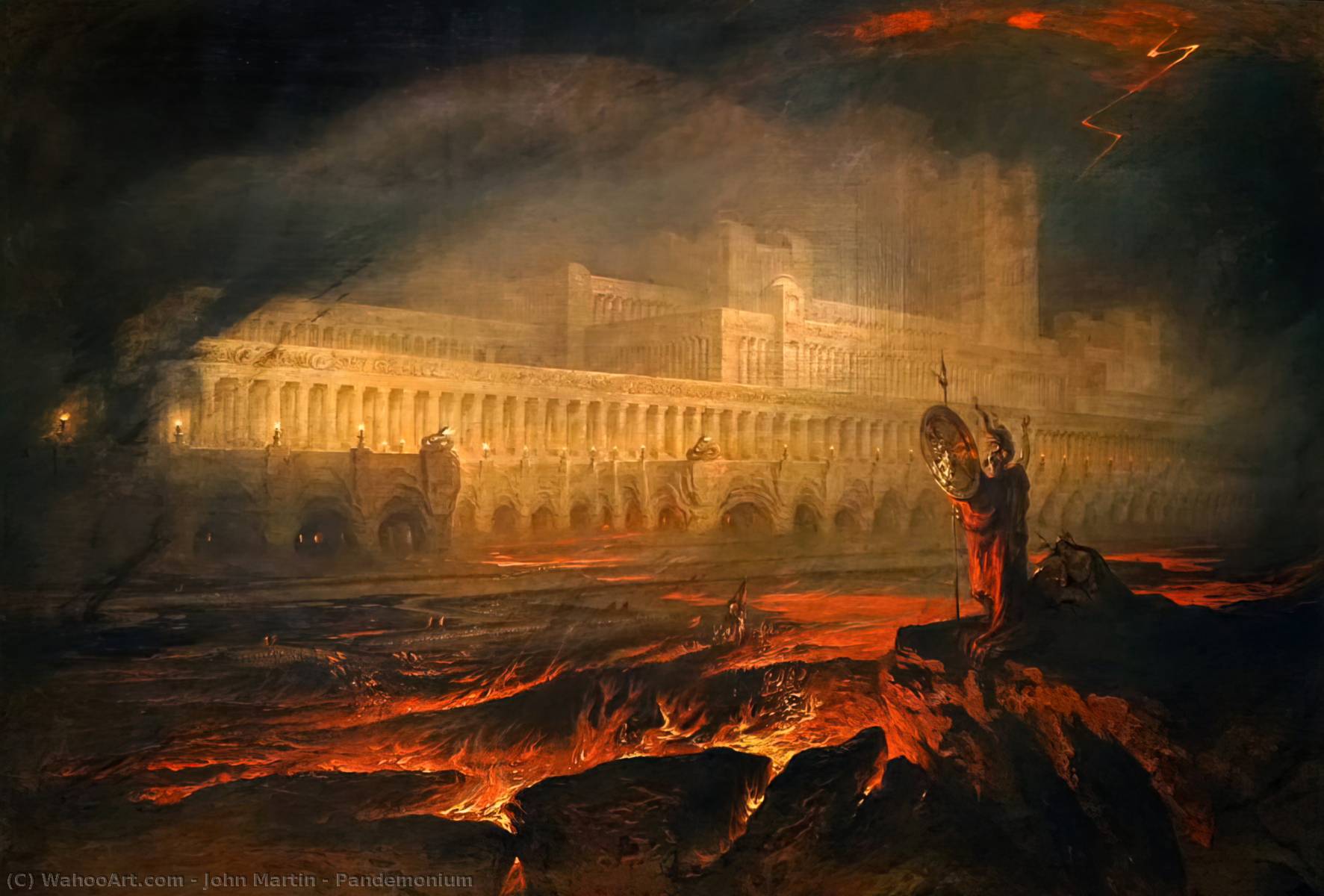 Purchase Oil Painting Replica Pandemonium, 1841 by John Martin (1789 ...