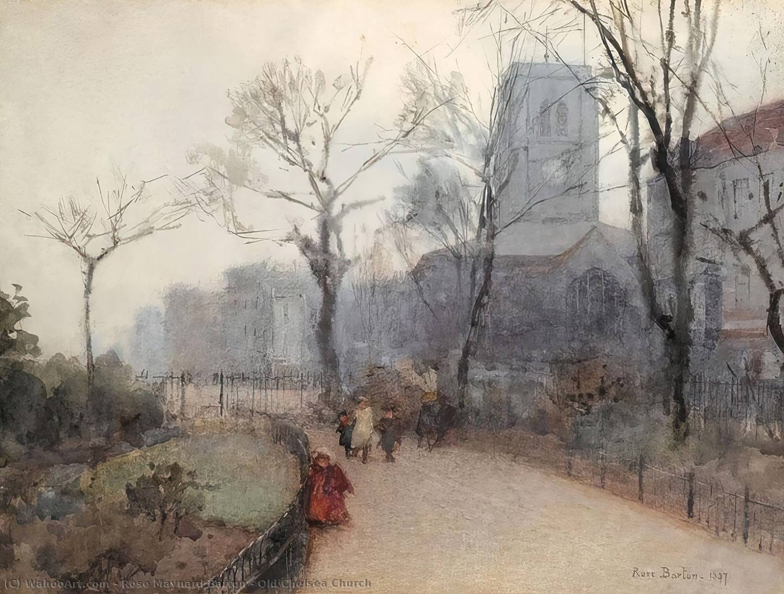 Museum Art Reproductions Old Chelsea Church by Rose Maynard Barton ...