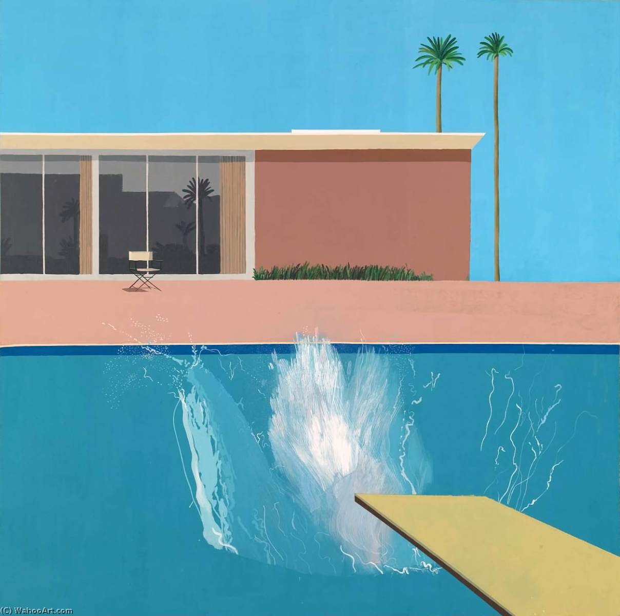 A bigger splash, 1967 by David Hockney David Hockney | WahooArt.com