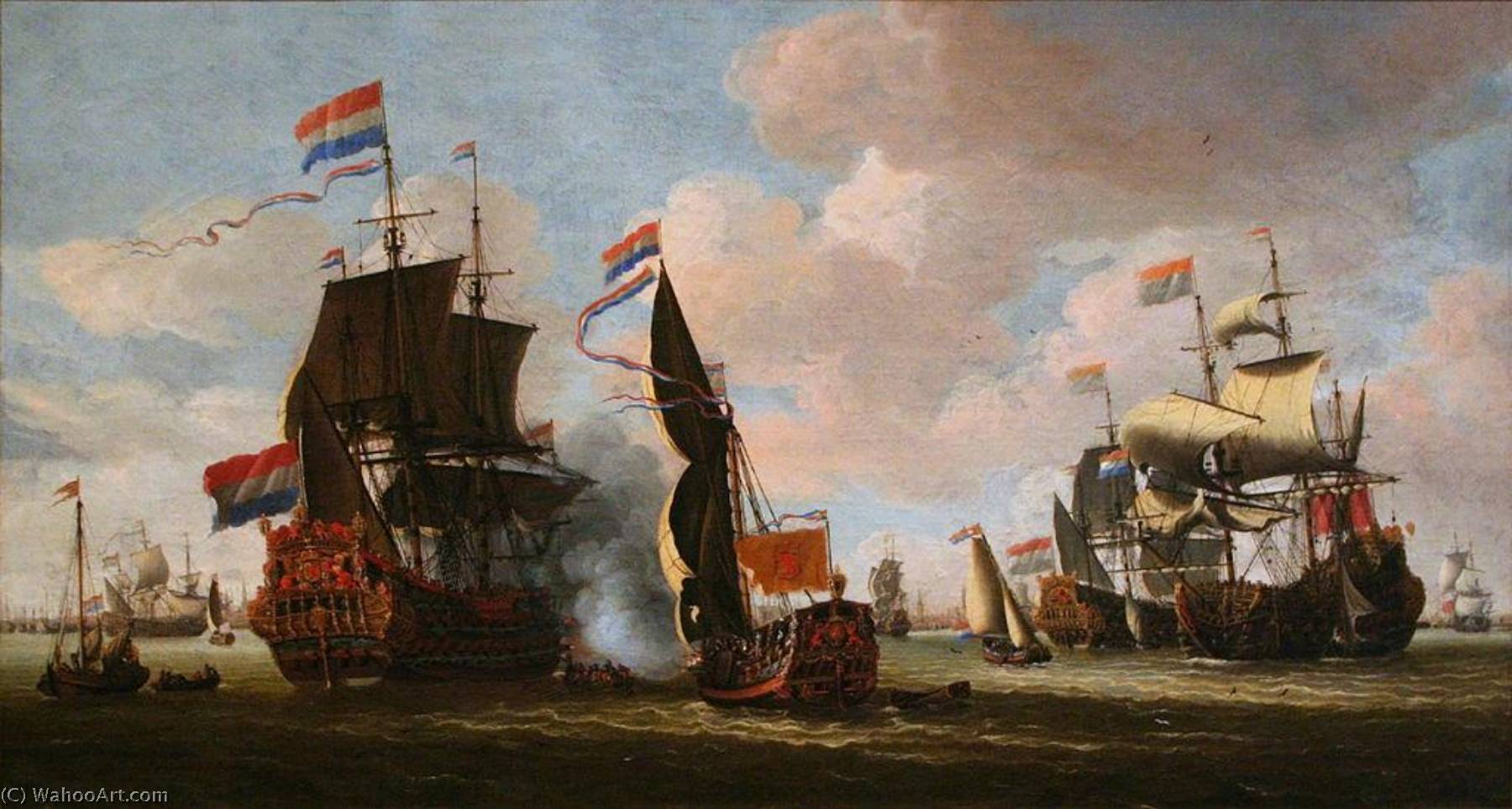 Buy Museum Art Reproductions The Dutch Fleet in the Harbour of ...