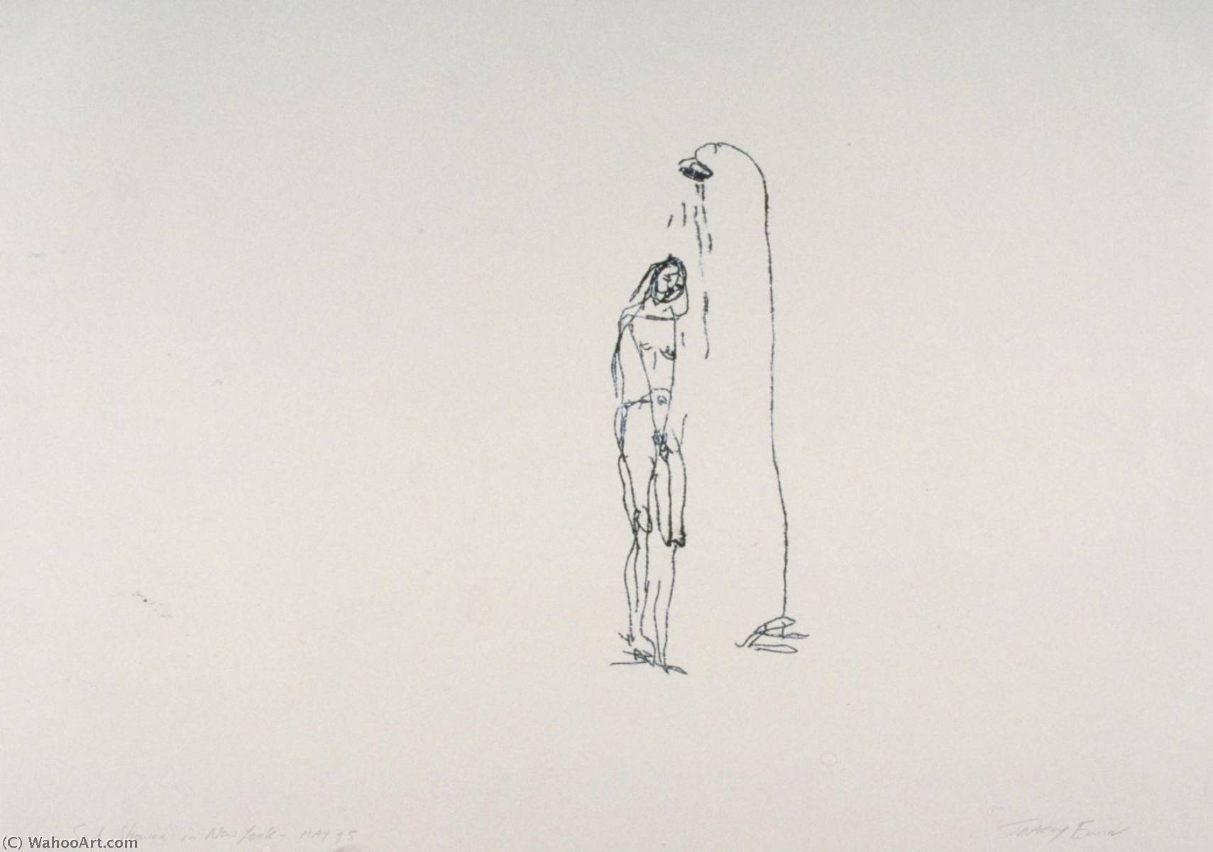 Sad Shower in New York, 1995 by Tracey Emin Tracey Emin | WahooArt.com