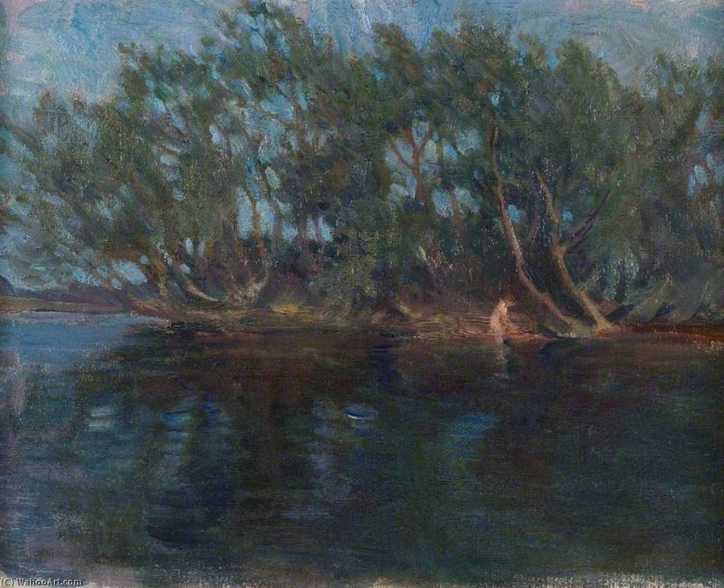 Order Artwork Replica Trees by Water, Lugg Meadows, 1911 by Brian ...