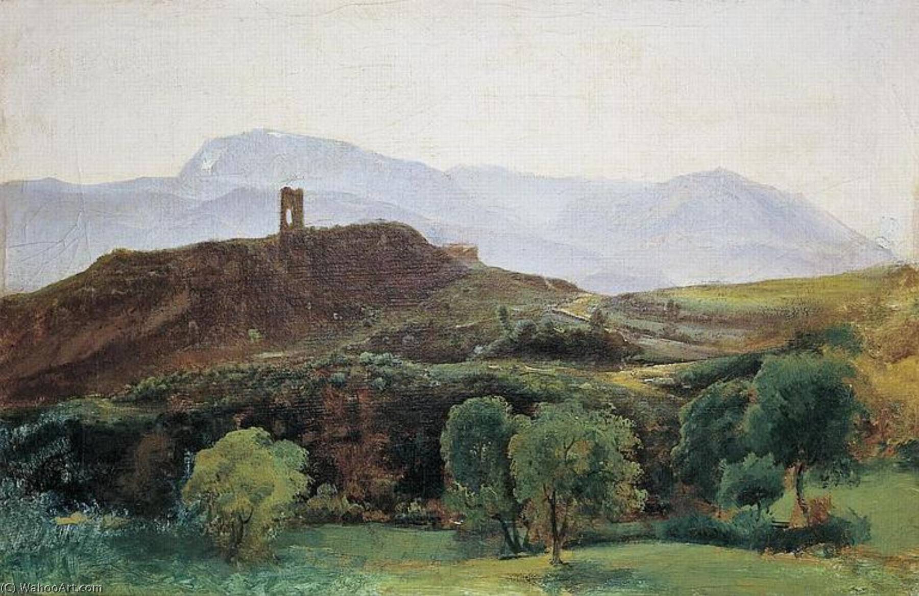 Paintings Reproductions La tour sans Venin. Environ de Grenoble by Jean ...