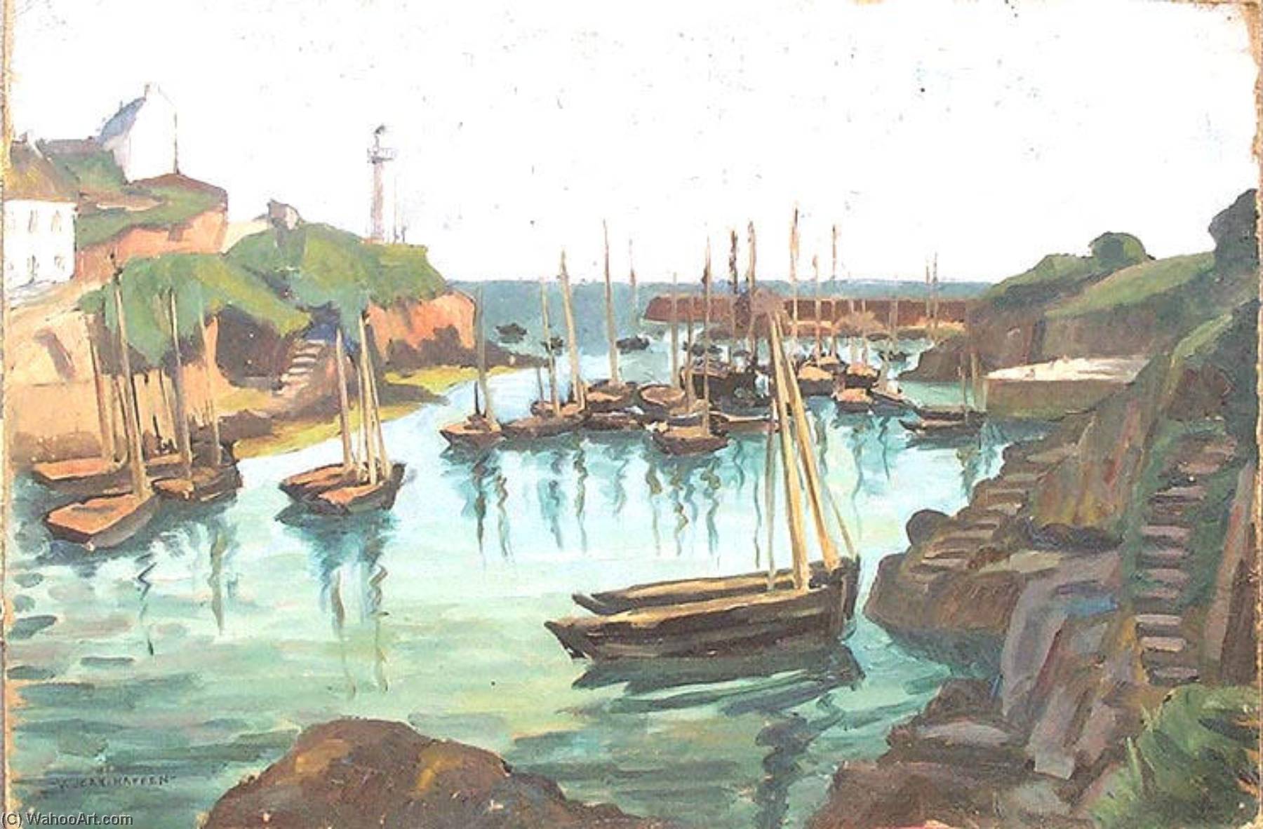 Order Artwork Replica Sous le phare de Douëlan (titre inscrit) by ...