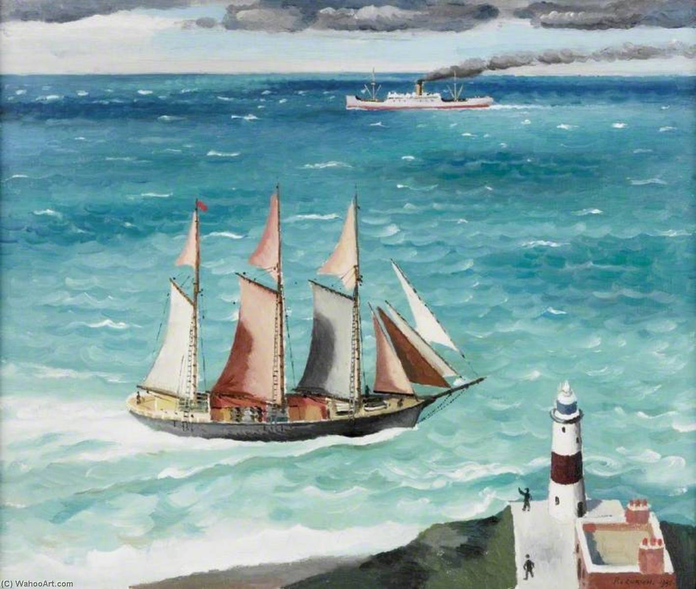 Art Reproductions Round the Point, 1931 by Richard Ernst Eurich ...