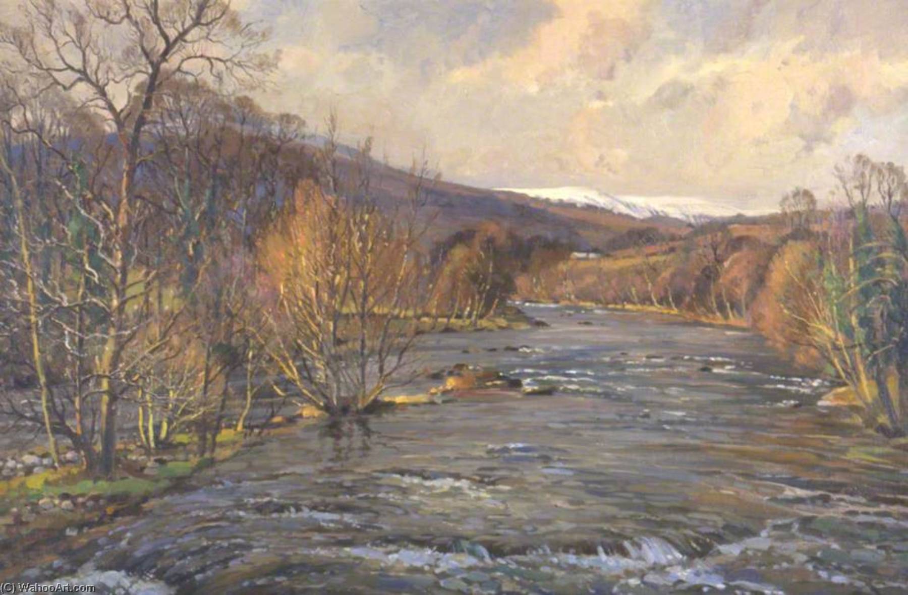 Early Spring in Llangynidr by Donald Henry Floyd (1892-1965) | Artwork ...