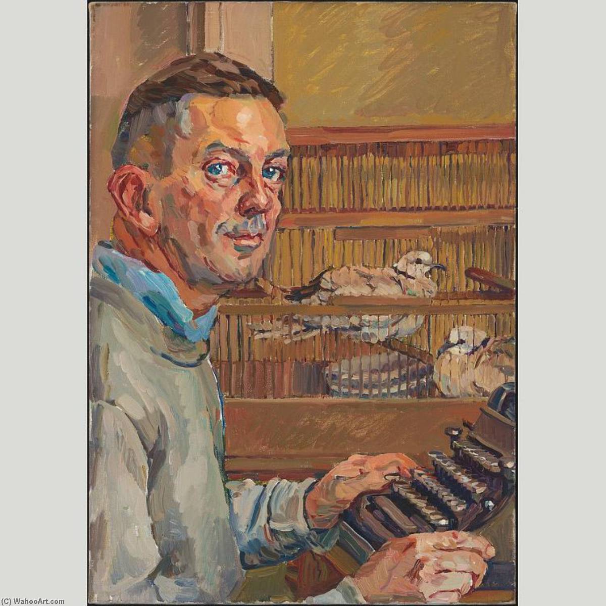 Order Artwork Replica John Cheever, 1964 by Henry Koerner (Inspired By ...
