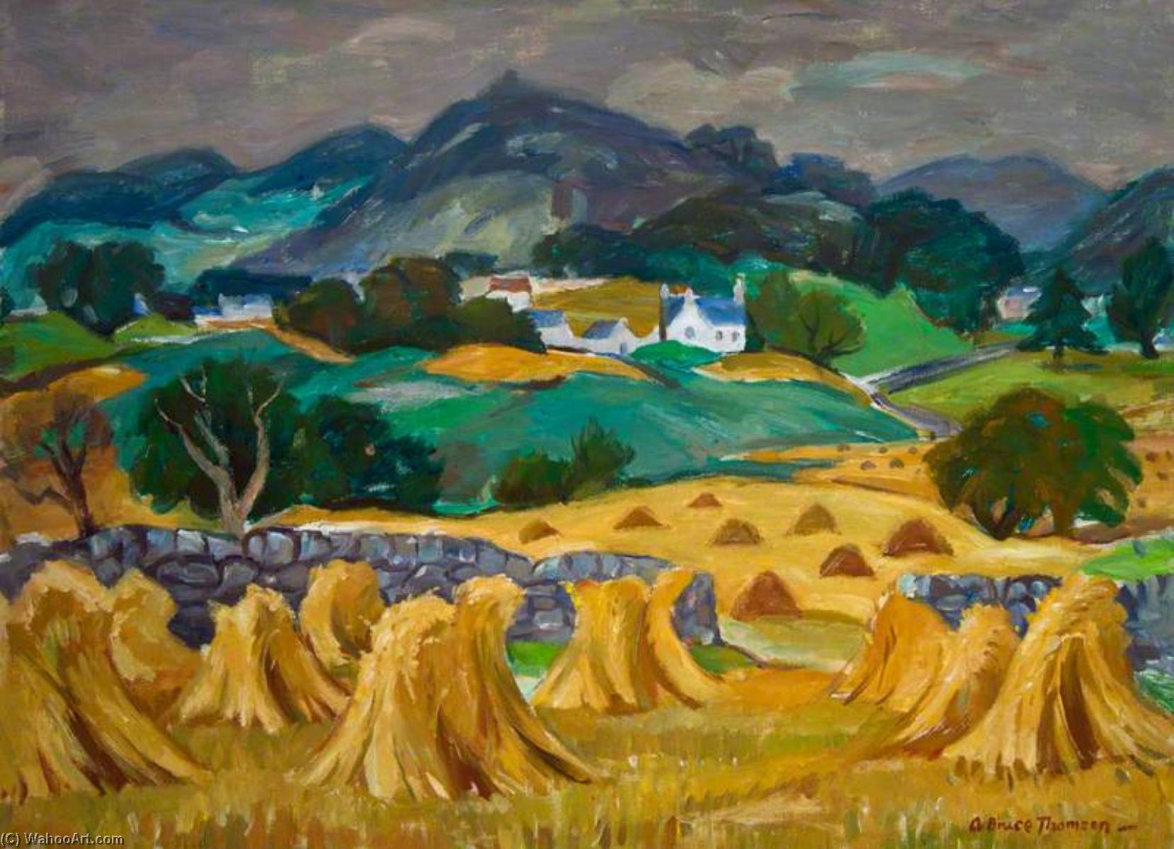 Get Art Reproductions Harvesting in Galloway by Adam Bruce Thomson ...