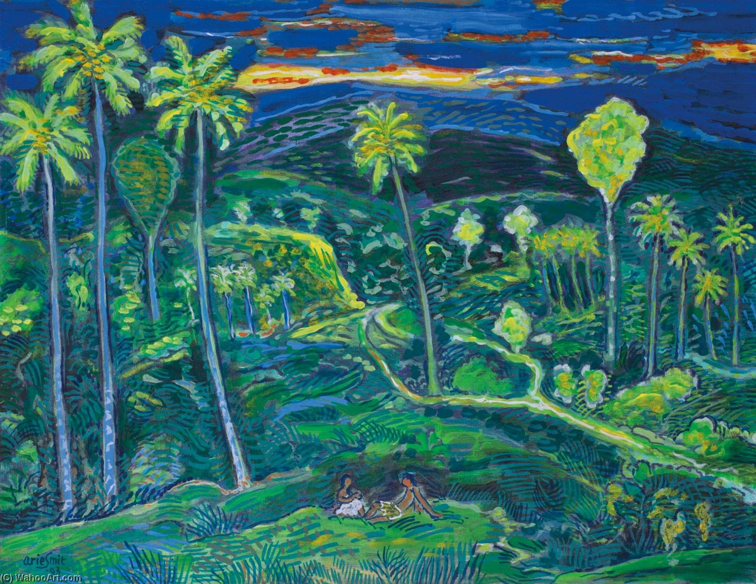 Landscape by Arie Smit (1916-2016) Arie Smit | WahooArt.com