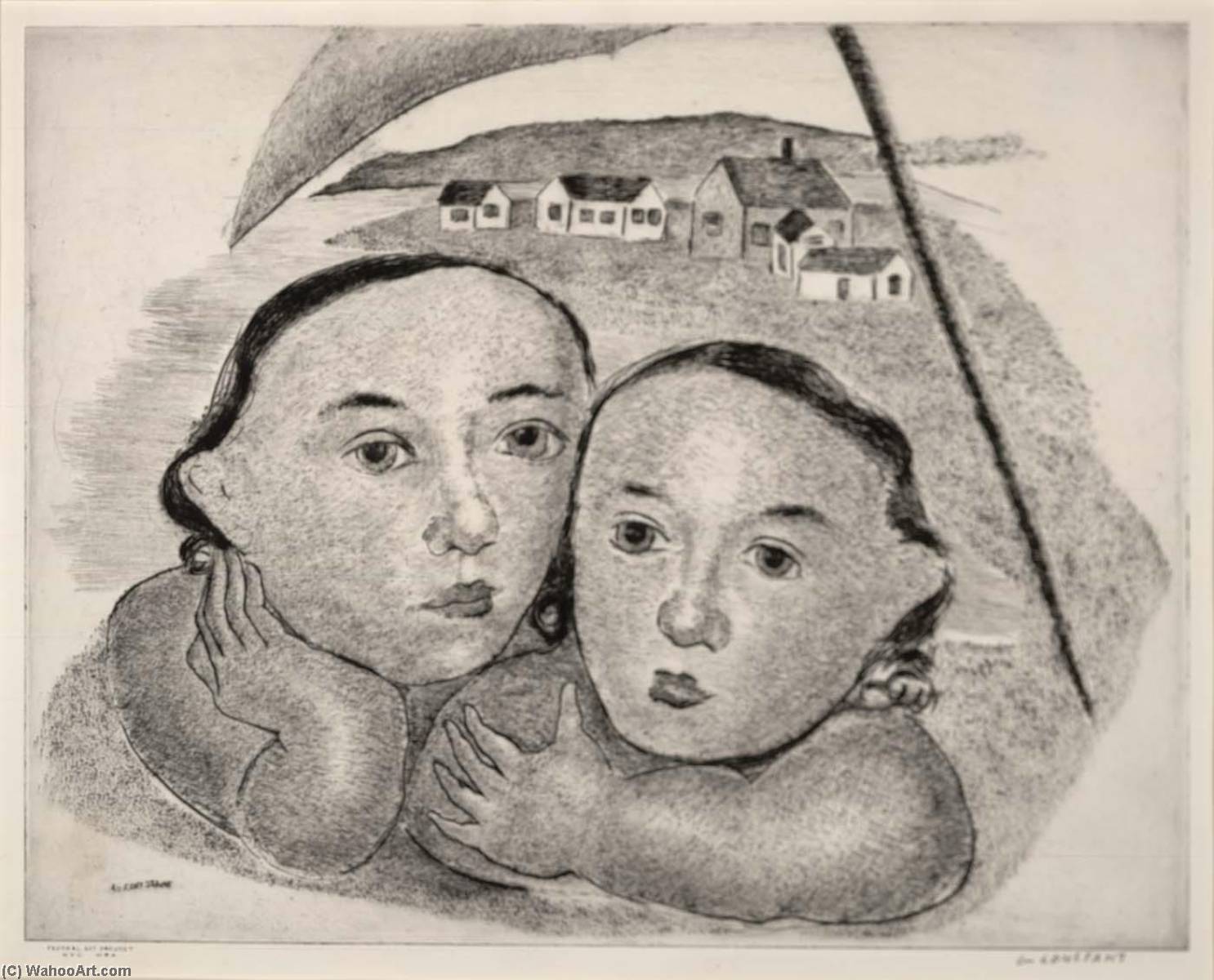 Innocents Abroad, 1937 by George Constant (1892-1978) | Art ...