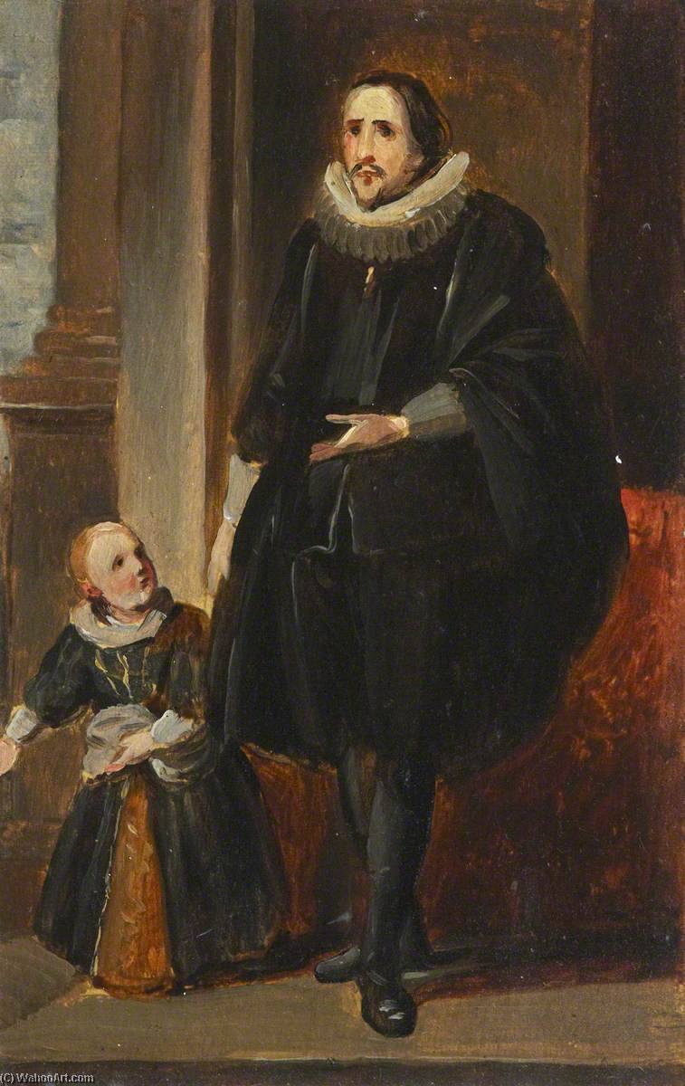 Get Paintings Reproductions Father and Son by Robert Mcinnes (1801-1886) | WahooArt.com