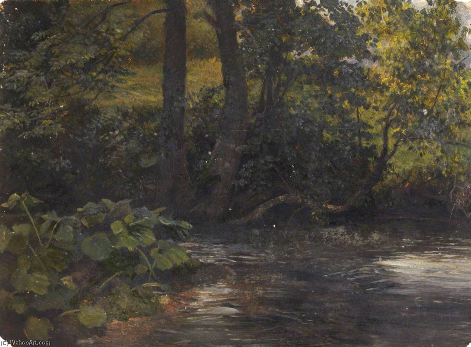 Artwork Replica Trees on the Water by Thomas Stuart Smith (1815-1869 ...