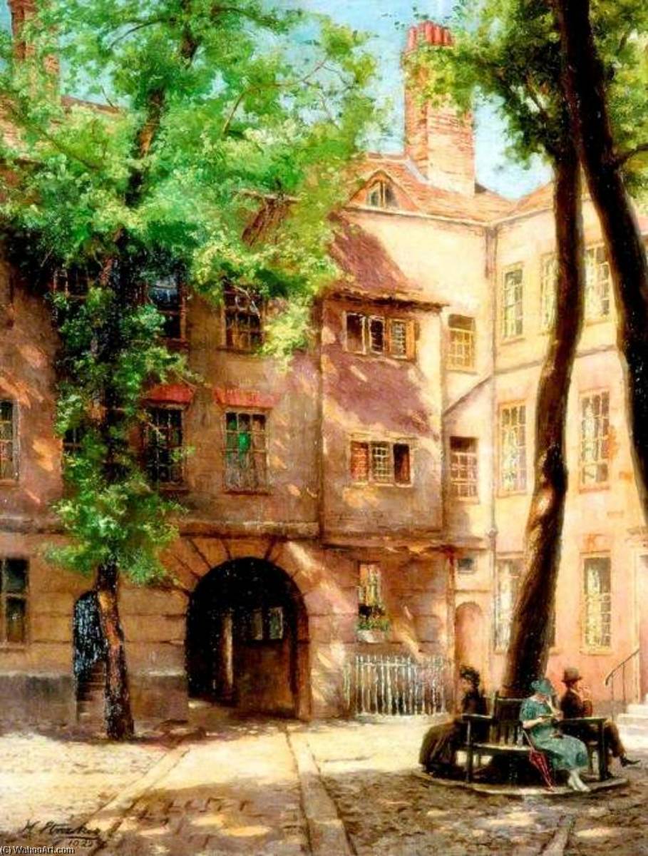 Paintings Reproductions Hanover Square, 1922 by Henry Straker (1860 ...