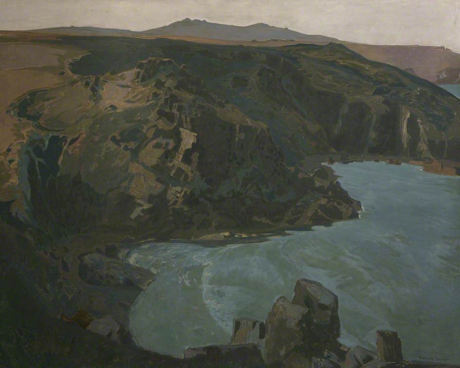 Oil Painting Replica Carn Galva, Zennor by Robert Borlase Smart (1881 ...