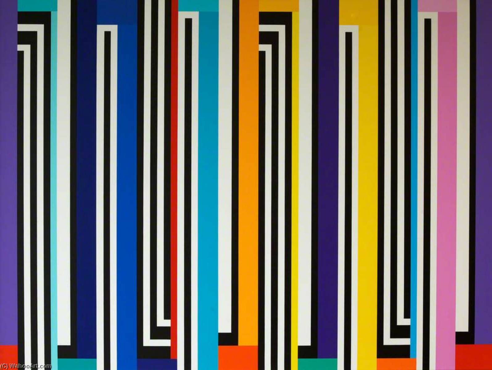 Summer Stripes No.2 (diptych, panel 1 of 2), 2009 by Mick Maslen Mick ...
