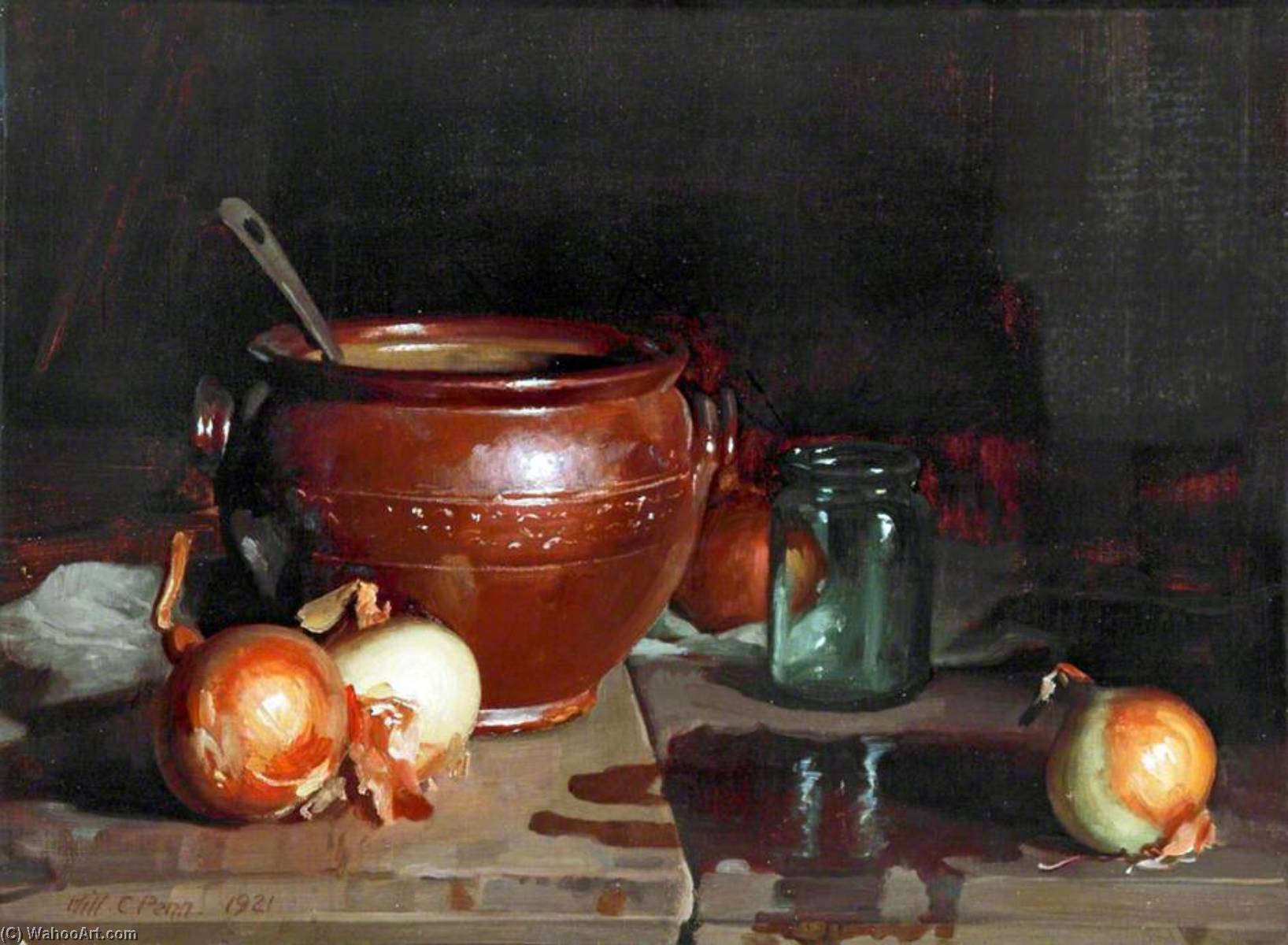 Artwork Replica Kitchen Still Life, 1922 by William Charles Penn ...