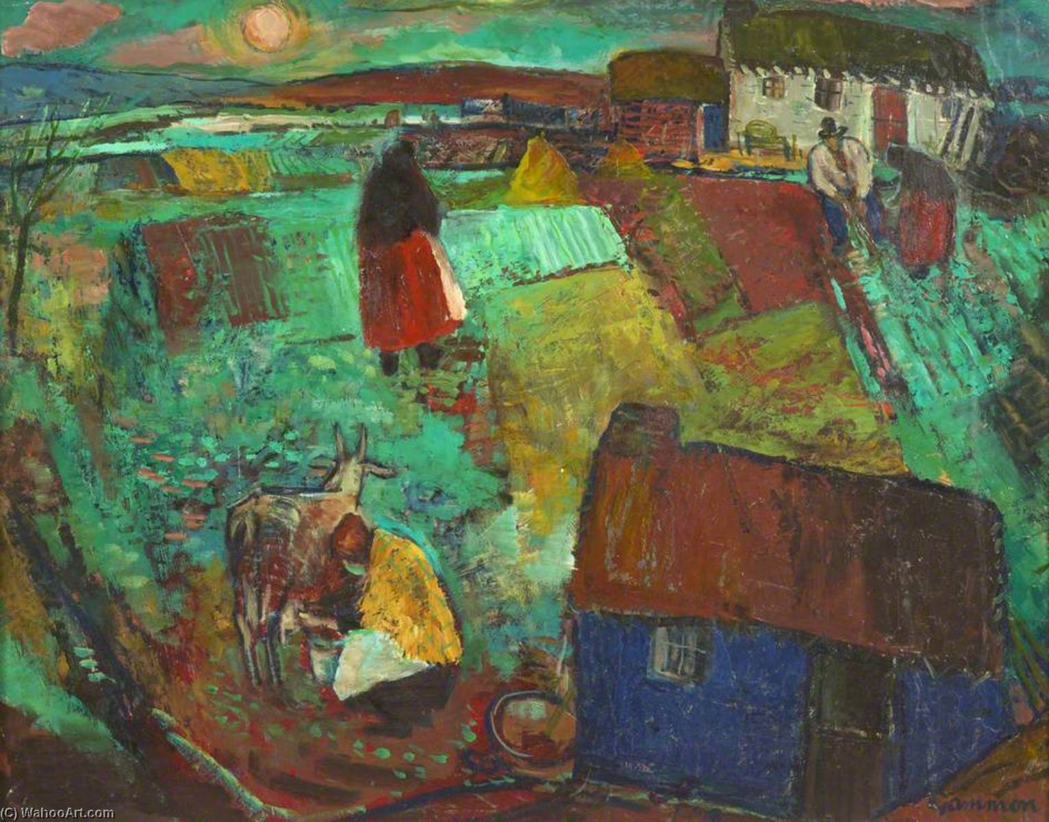 Evening in Kerry No.2 by Reginald Gammon (1921-2005) Reginald Gammon ...