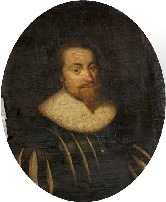 Oil Painting Replica Portrait of a Man, 1640 by George Jamesone (1587 ...