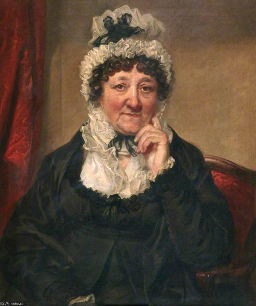 Artwork Replica Hannah Hatfield, 1839 by Joseph Allen (1769-1839) | WahooArt.com