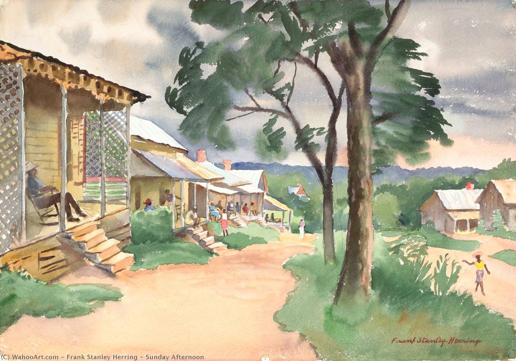 Get Paintings Reproductions Sunday Afternoon by Frank Stanley Herring ...