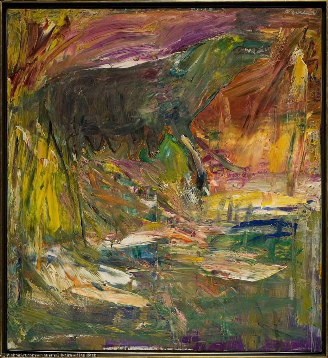 Mad Bitch, 1961 by Nathan Oliveira (1928-2010, United States) Nathan ...