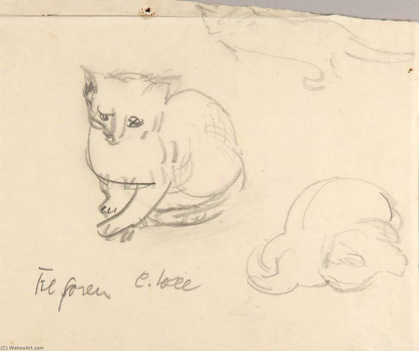 Cats, 1938 by Christoph Voll Christoph Voll | WahooArt.com