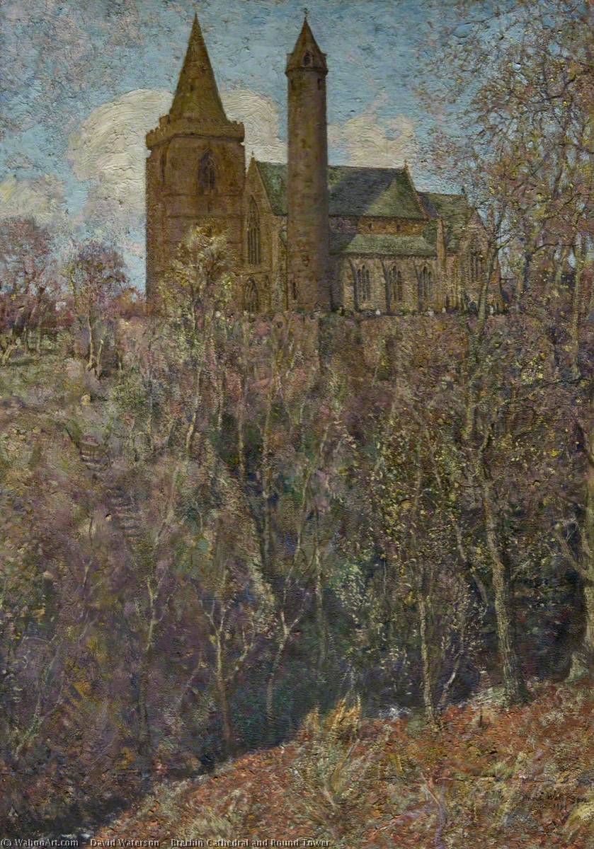 Brechin Cathedral and Round Tower, 1941 by David Waterson David ...