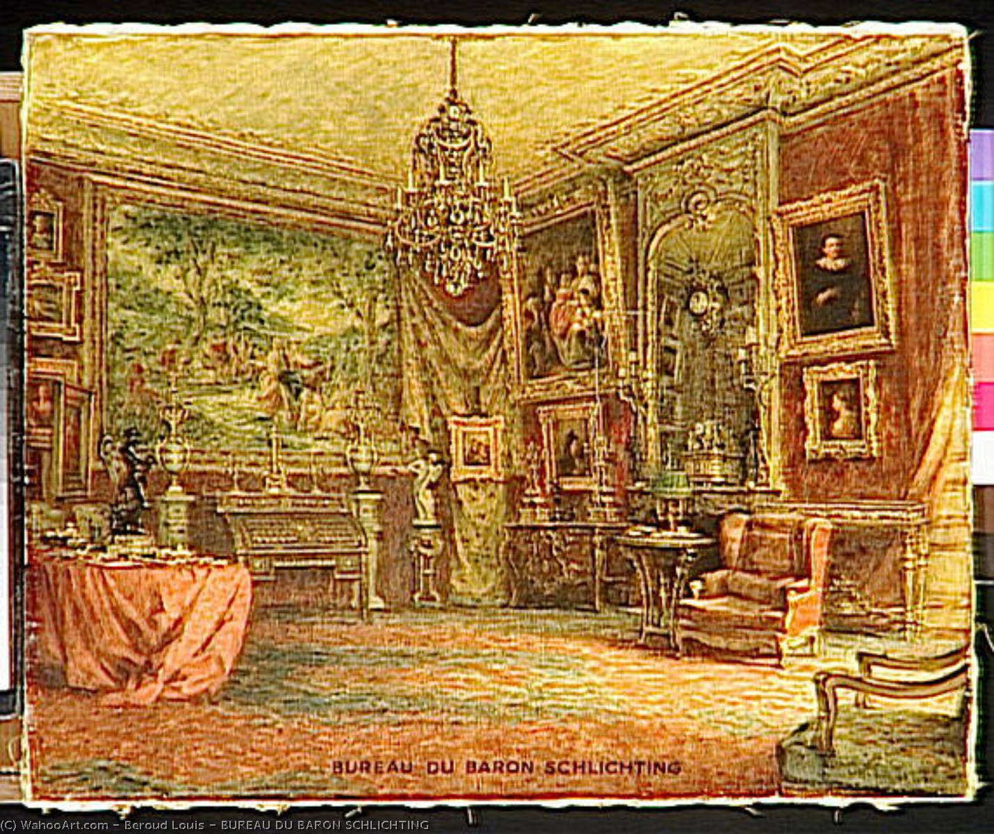 Paintings Reproductions BUREAU DU BARON SCHLICHTING by Louis Beroud ...