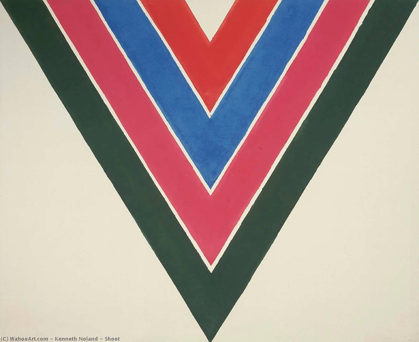 Shoot, 1964 by Kenneth Noland (1924-2010, United States) Kenneth Noland ...