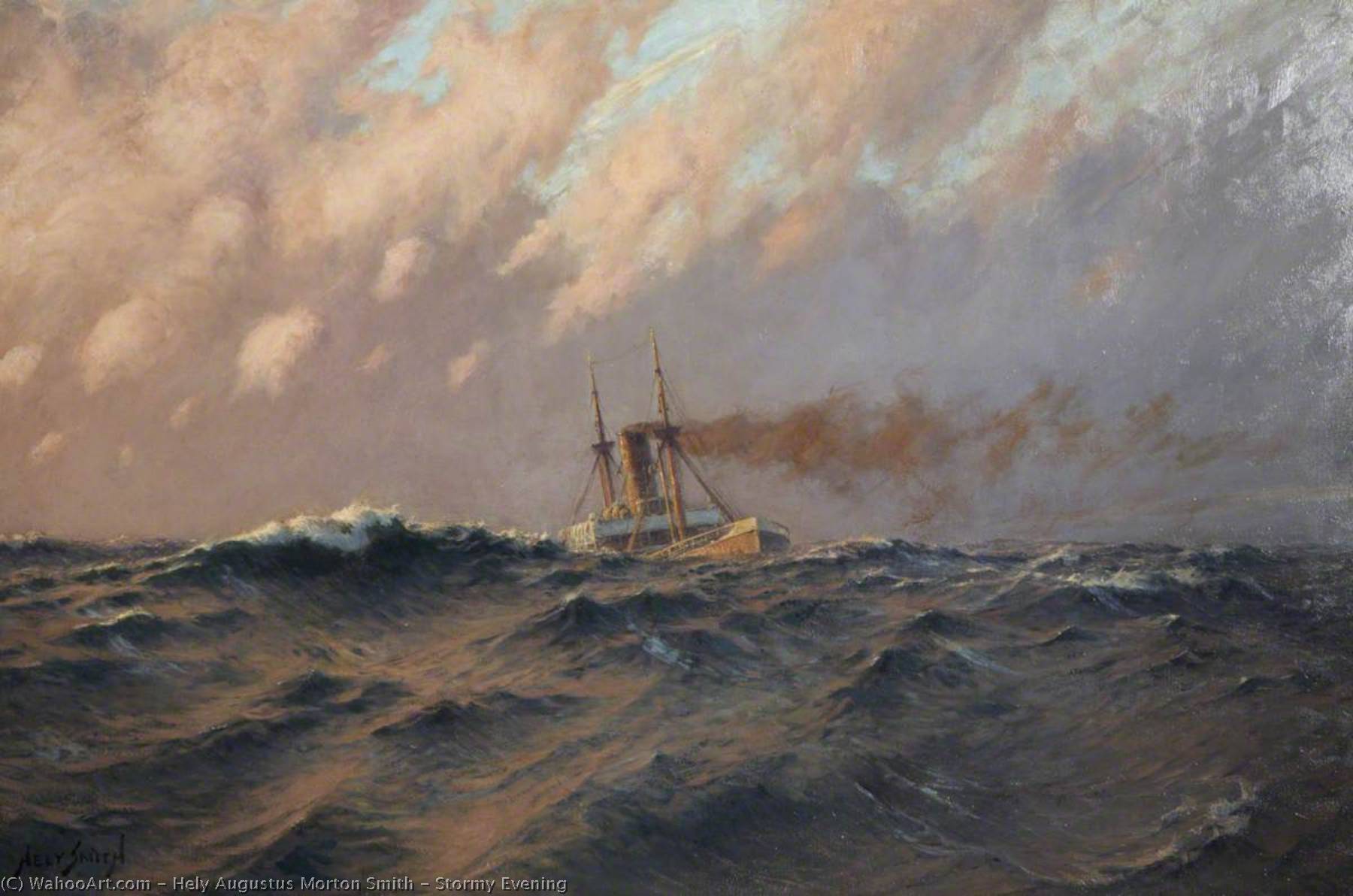 Stormy Evening by Hely Augustus Morton Smith Hely Augustus Morton Smith ...