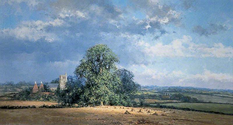 A Kent Landscape, 1993 by David Shepherd (1931-2017, United Kingdom ...