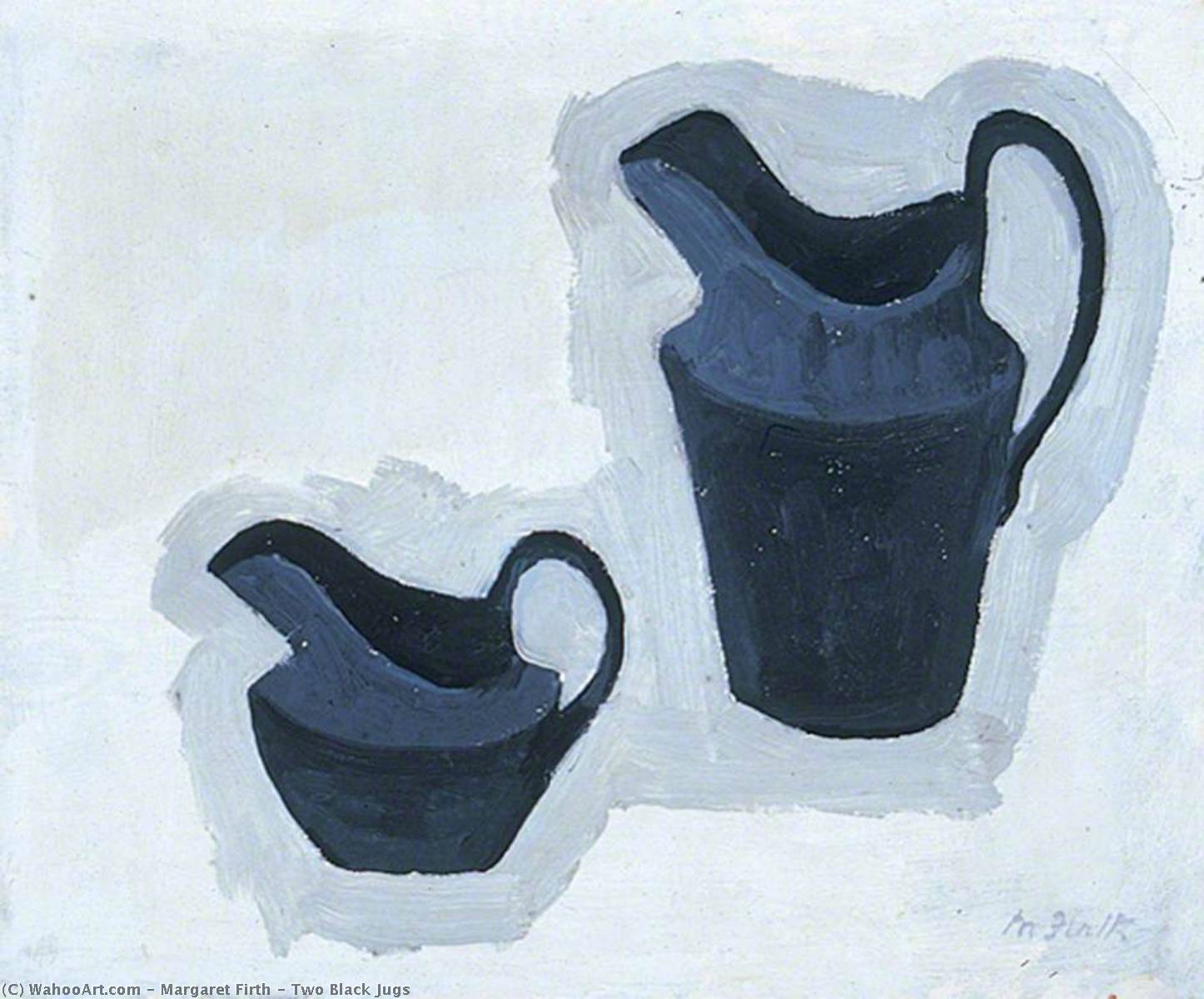 Get Art Reproductions Two Black Jugs by Margaret Firth (Inspired By ...