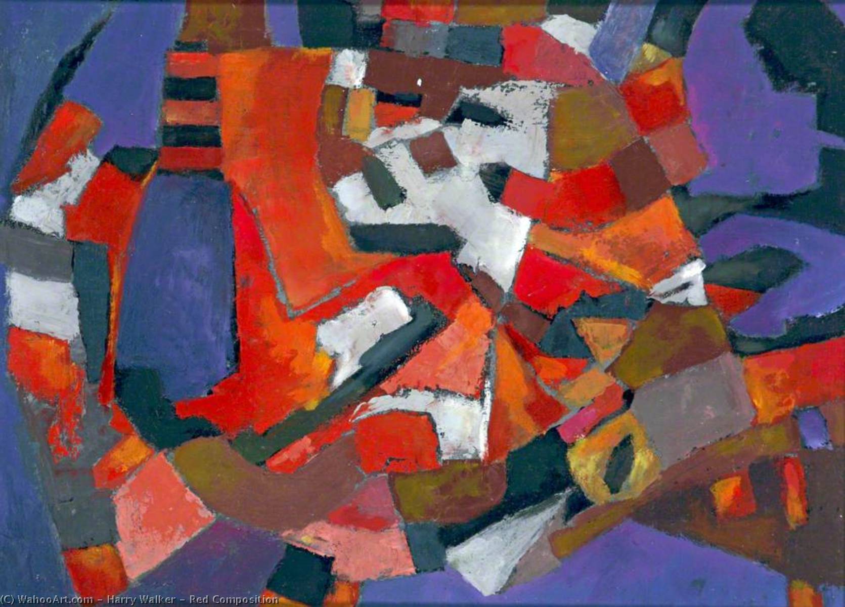 Red Composition by Harry Walker Harry Walker | WahooArt.com