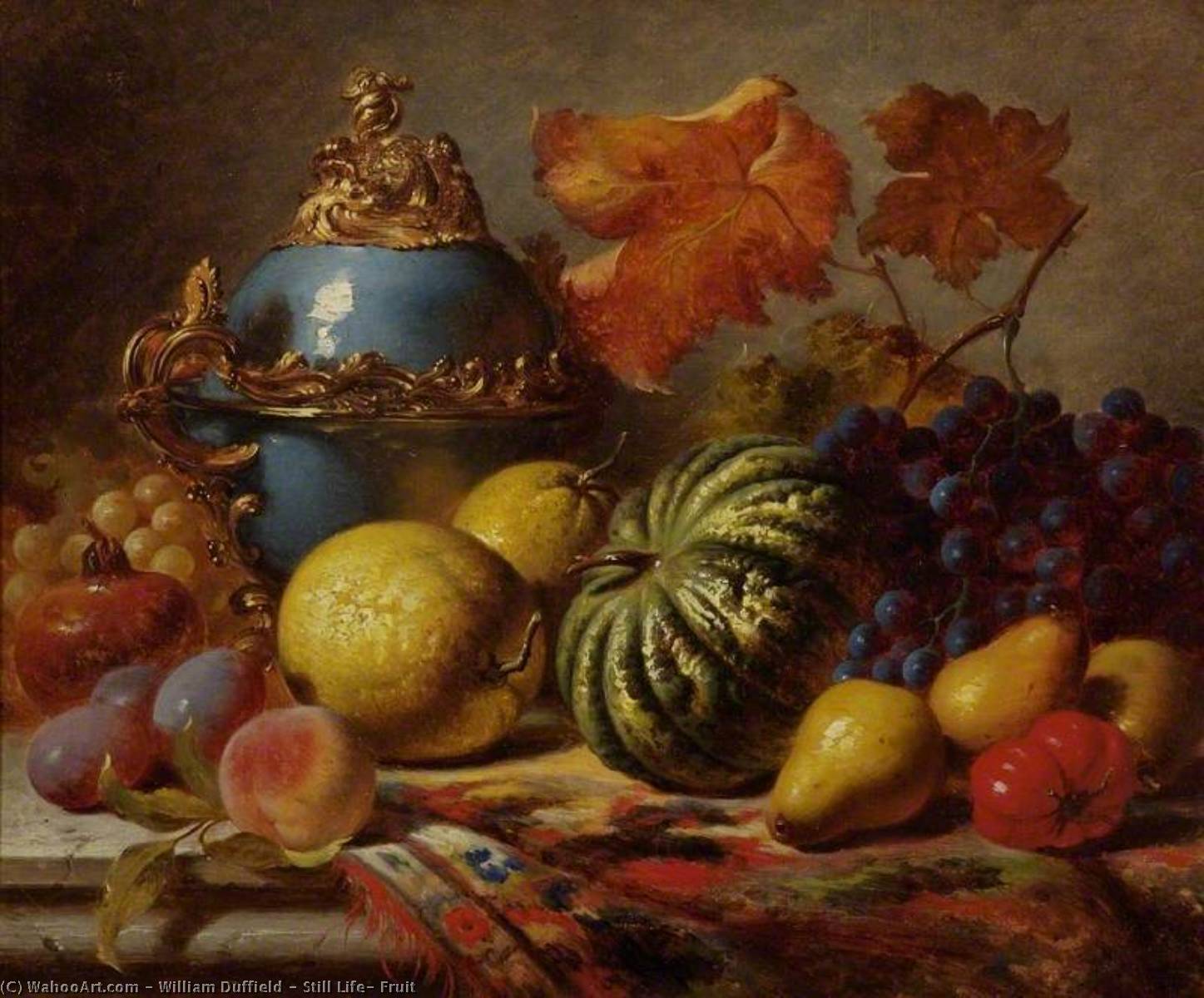 Museum Art Reproductions Still Life, Fruit, 1854 by William Duffield ...