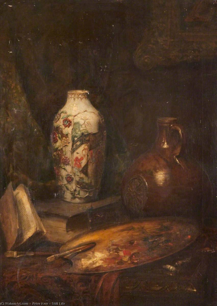 Order Artwork Replica Still Life by Peter Kerr (1857-1940) | WahooArt.com