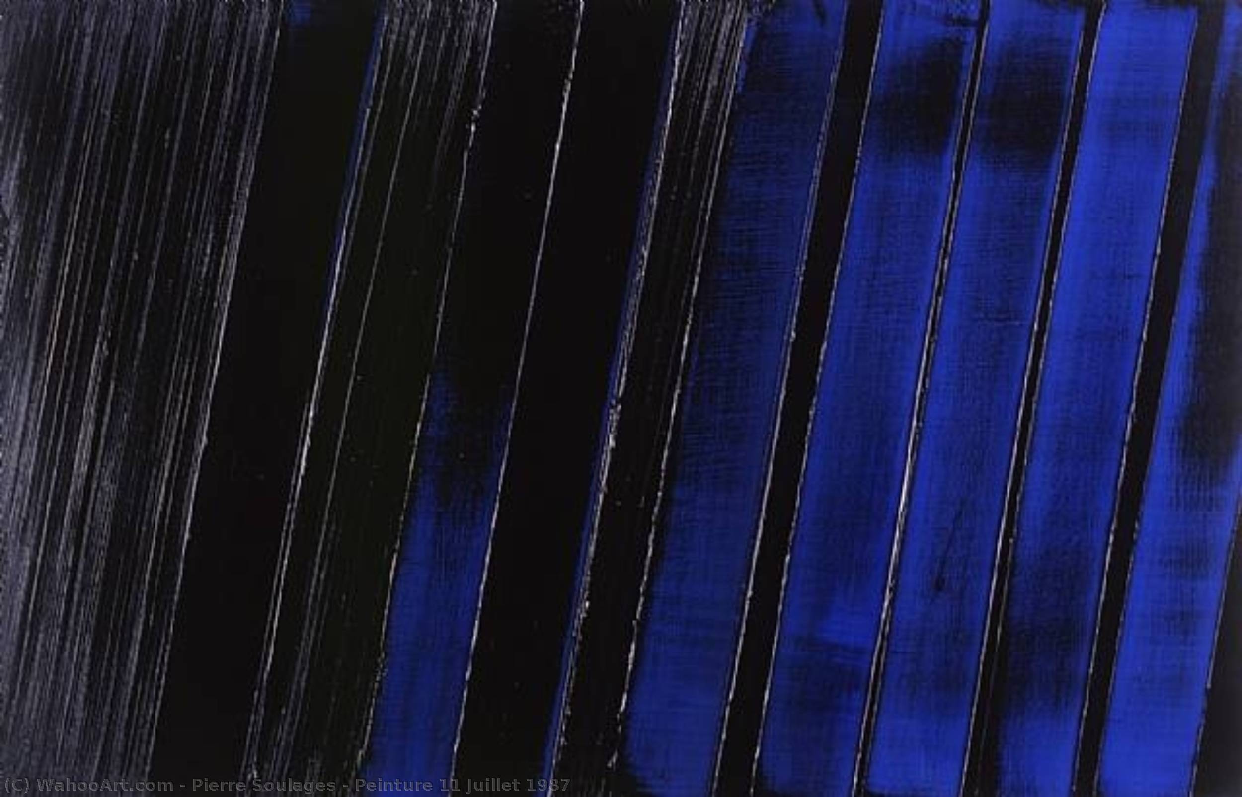 Peinture 11 Juillet 1987, 1987 by Pierre Soulages Pierre Soulages ...