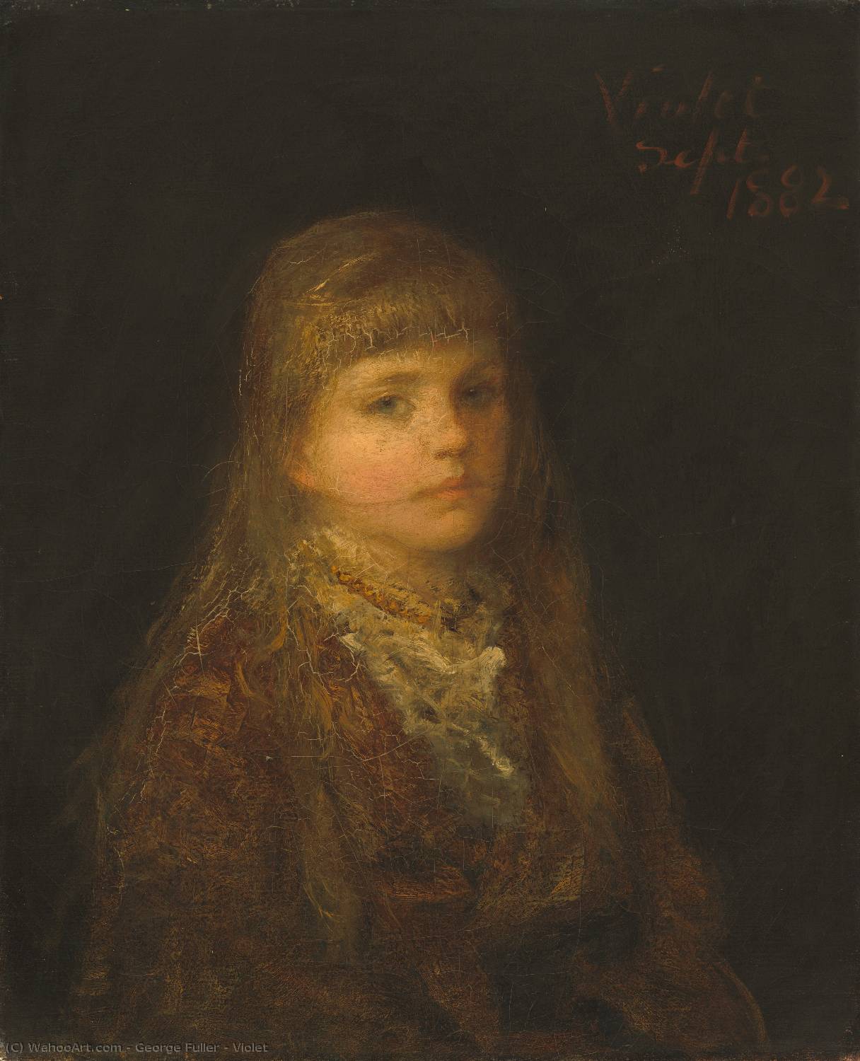 Paintings Reproductions Violet, 1882 by George Fuller (1822-1884 ...