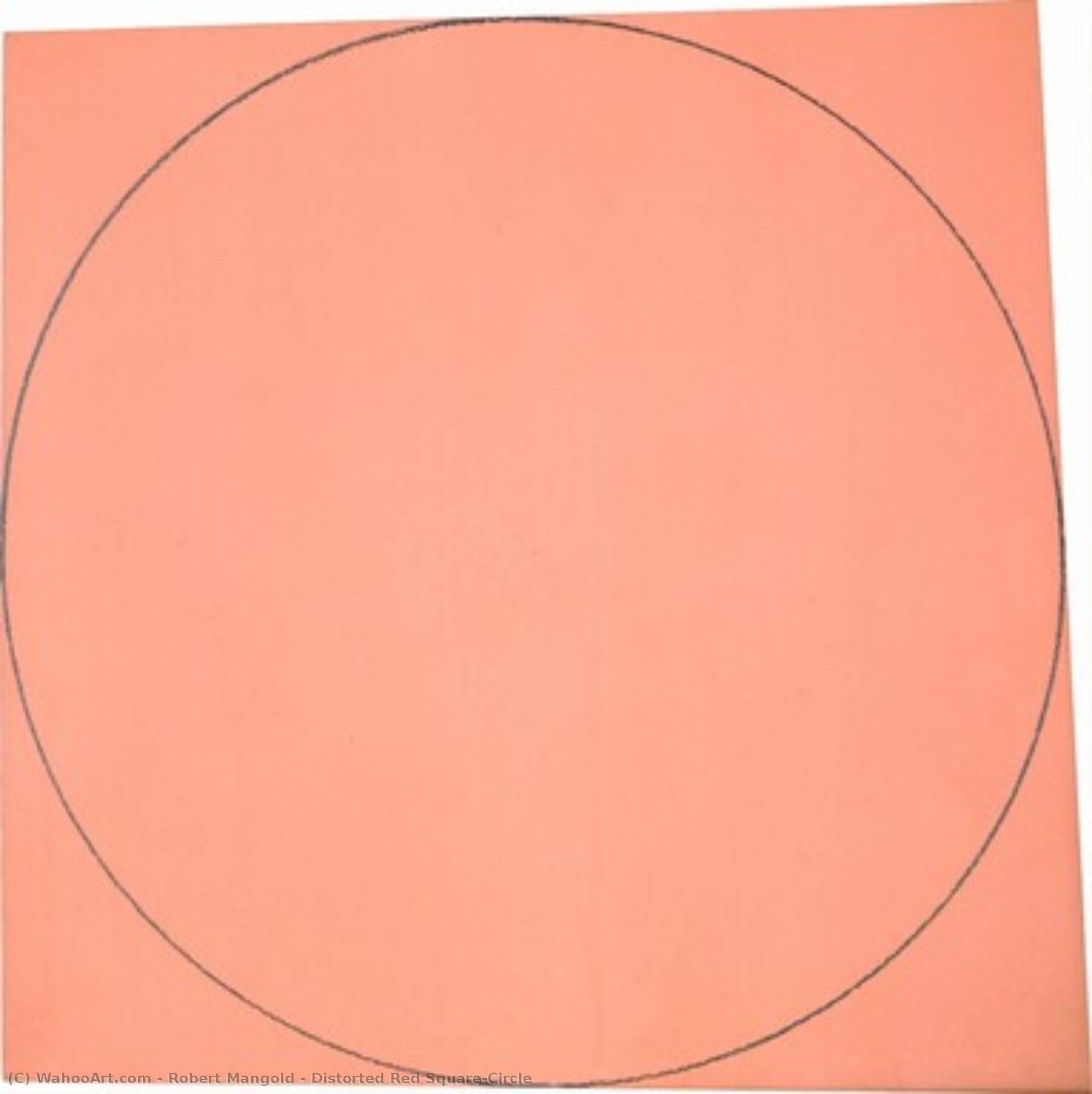Distorted Red Square-Circle, 1971 by Robert Mangold Robert Mangold ...