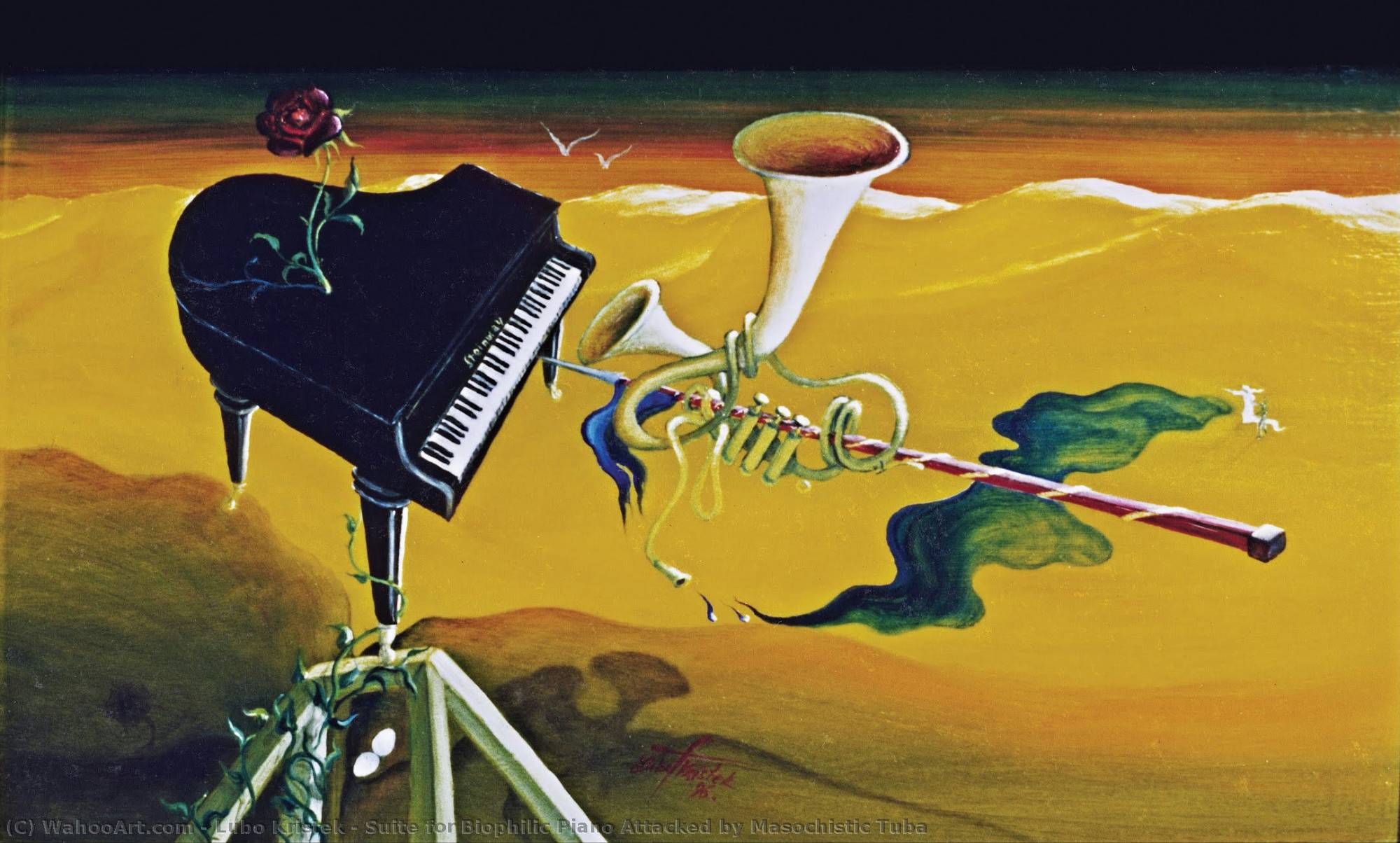 Suite for Biophilic Piano Attacked by Masochistic Tuba, 1995 by Lubo ...