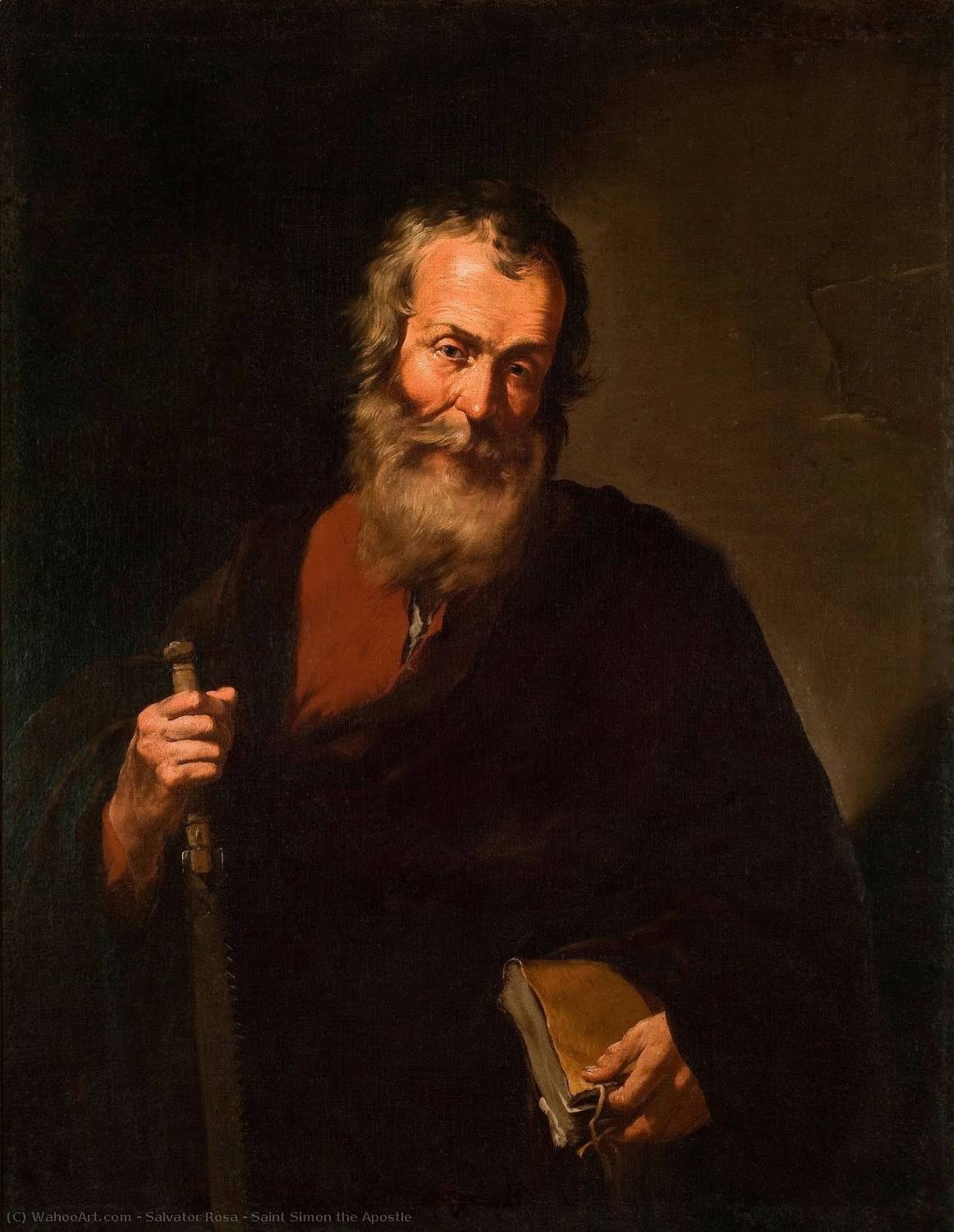 Order Artwork Replica Saint Simon the Apostle, 1673 by Salvator Rosa ...