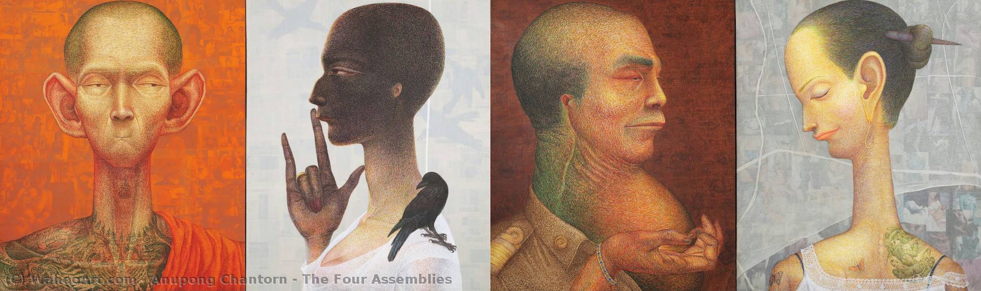 The Four Assemblies, 2005 by Anupong Chantorn Anupong Chantorn | WahooArt.com