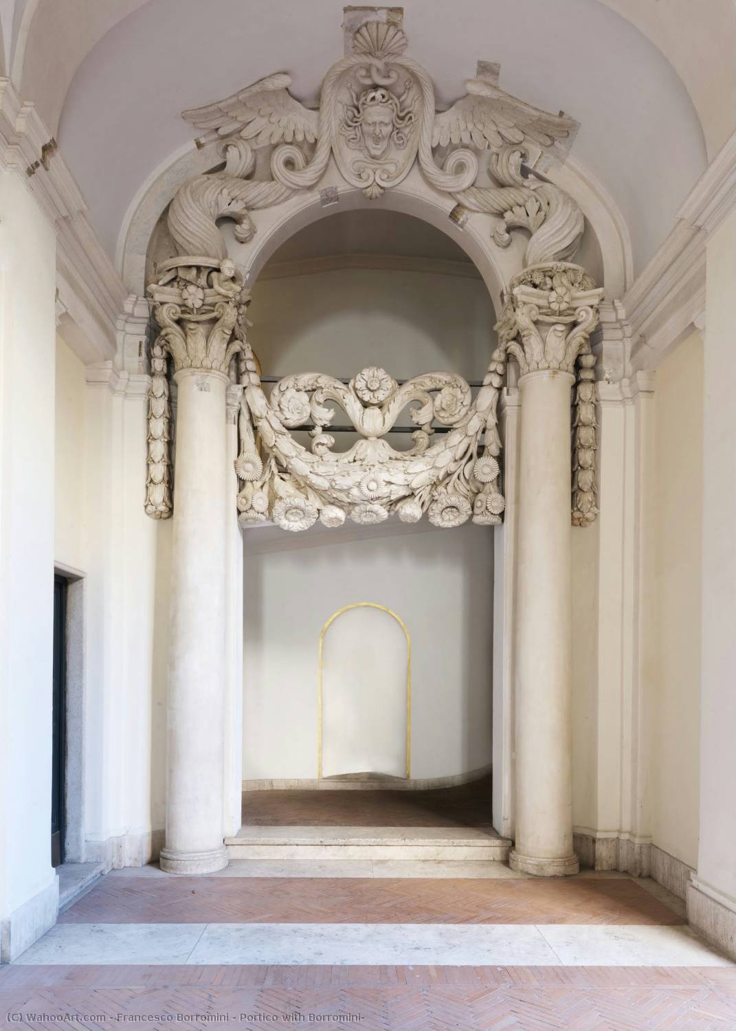 Art Reproductions Portico with Borromini\ by Francesco Borromini (1599 ...