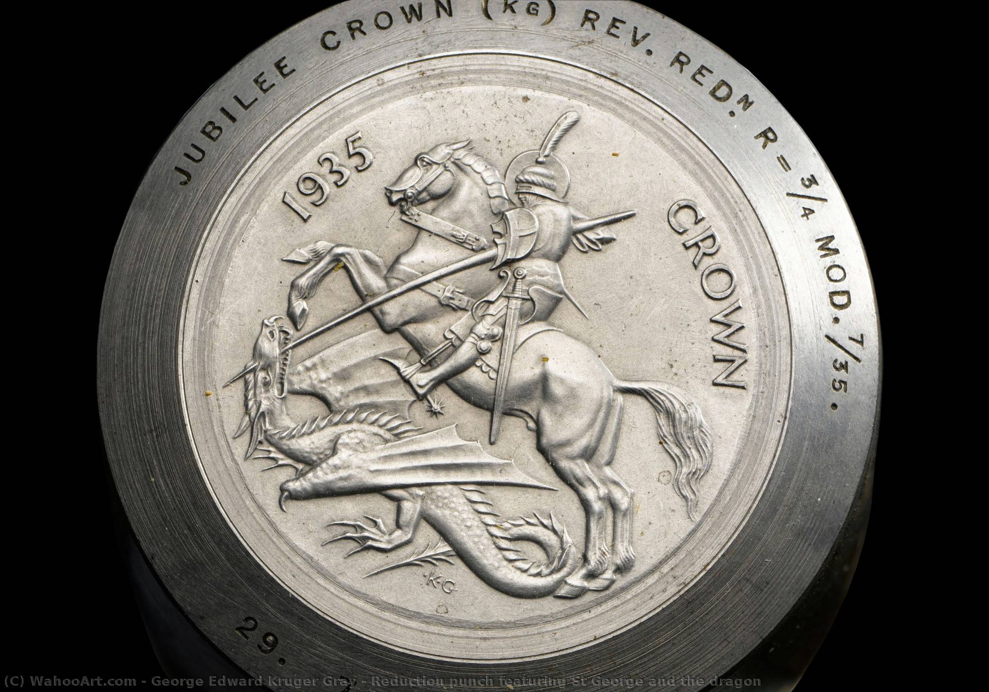 Get Art Reproductions Reduction punch featuring St George and the ...